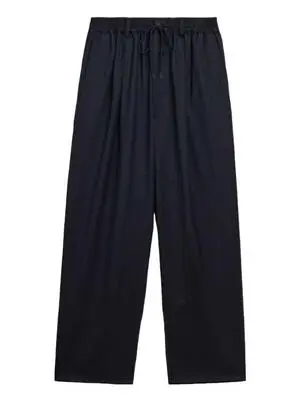 Y3 Refined Wool Track Pants - Black