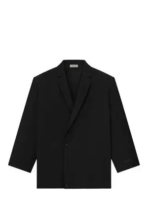 Fear Of God Wool Ripstop Relaxed Long Jacket - Black