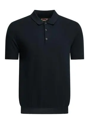 BARACUTA Short-sleeve Polo Shirt - Blue
