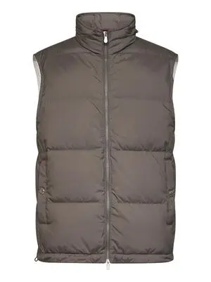 Brunello Cucinelli Padded Zip-up Gilet - Gray