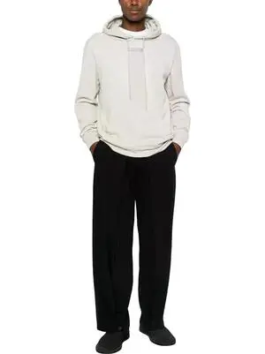 Calvin Klein Patch Drawstring Hoodie - Neutrals