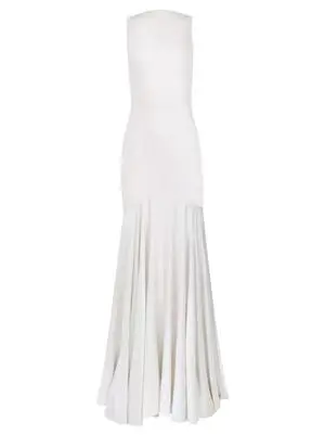 Nina Ricci Cowl-back Mermaid Maxi Dress - White