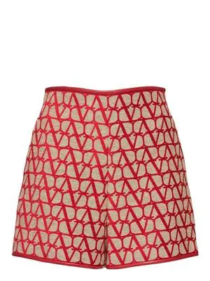 VALENTINO Valentino Logo Print Shorts