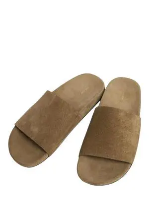THE ROW The Row Hugh Leather Flat Slides
