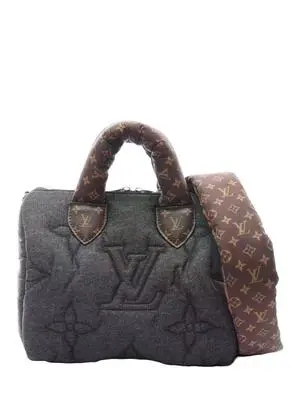 LOUIS VUITTON Louis Vuitton Speedy Bandoulière 25 LV Pillow Handbag Grey