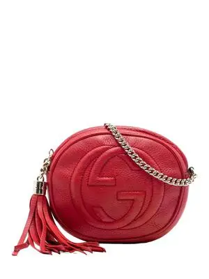 Gucci Soho Chain Crossbody Bag - Red