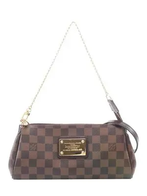 LOUIS VUITTON Damier Ebene Eva Satchel - Brown