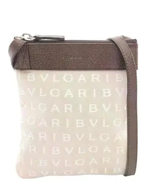 BVLGARI Logomania Canvas Crossbody Bag - Neutrals