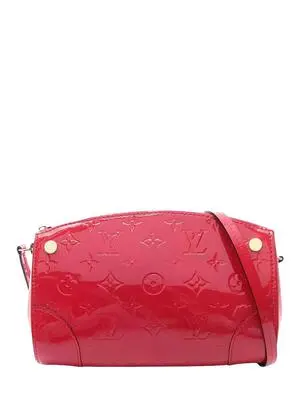LOUIS VUITTON Monogram Vernis Santa Monica Satchel - Red