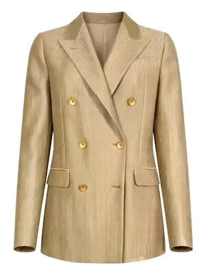 Tagliatore Double-breasted Pinstripe Blazer - Neutrals