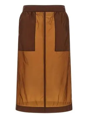 Saint Laurent Midi Skirt - Brown