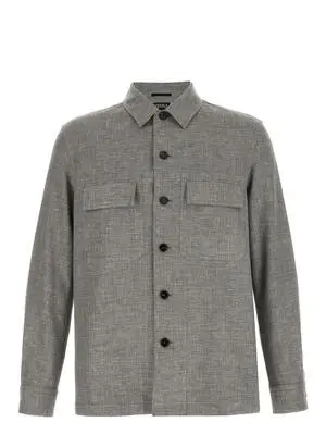 Zegna Crossover' Overshirt - Cream