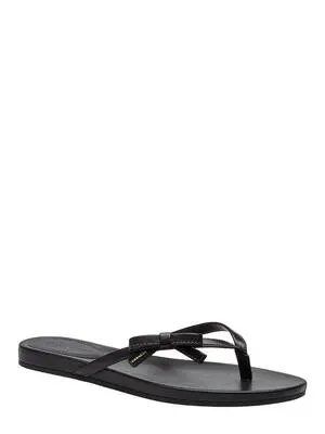 COACH OUTLET Coach Bow Flip Flop - Black