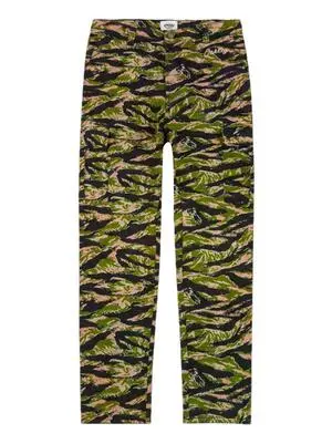 Oakley Camouflage-print Slim Cut Trousers - Black