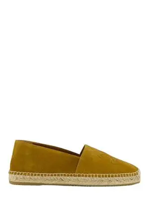 Celine Suede Espadrilles With Triomphe Detail - Yellow