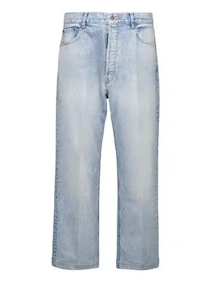Celine Boyfriend Jeans In Rigid Cotton - Blue