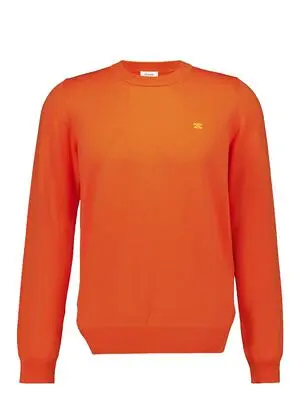 Celine Fine Wool Crewneck Sweater - Orange
