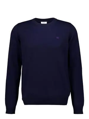 Celine Fine Wool Crew Neck Sweater - Blue