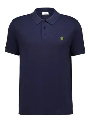 Celine Polo Shirt S/s Pique Jersey Cotton - Blue