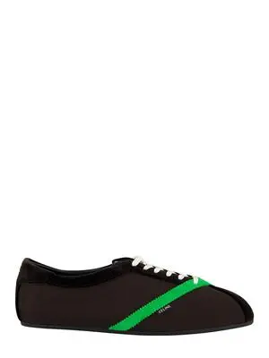 Celine L-top Lace-up Sneakers In Suede And Leather - Brown