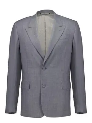 Dior Peak Lapel Jacket With Double Vent And Flap Pockets - Grey