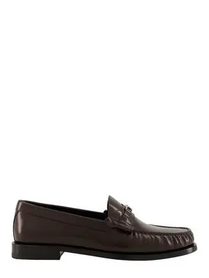 Celine Triomphe Loafers - Brown