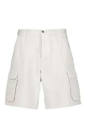 Dior Cotton Cargo Bermuda Jeans - Grey