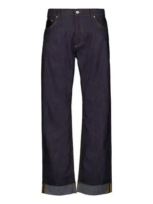 Bottega Veneta Rinsed Indigo Wide-leg Jeans - Blue