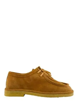Bottega Veneta Caramel Boston Lace-up Moccasins - Brown