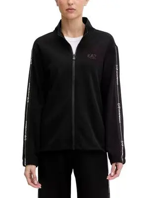EA7 Logo Series Full Zip Sweatshirt - Black