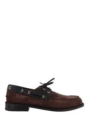 Dior Archie Suede Calfskin Boat Shoes - Brown