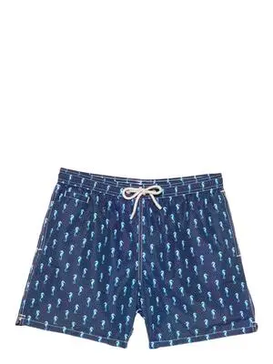 MC2 SAINT BARTH Seahorse Print Swim Shorts - Blue