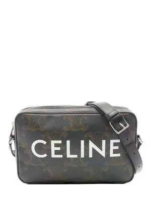 Celine Triomphe Canvas Messenger Bag - Black