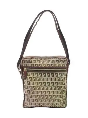 Fendi Zucchino Shoulder Bag - Brown