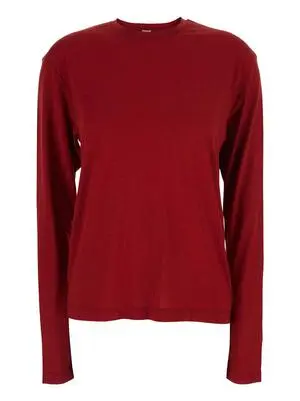 TOTEME Long Sleeve T-shirt - Red