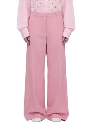 MSGM Wide Leg Tailored Trousers - Pink