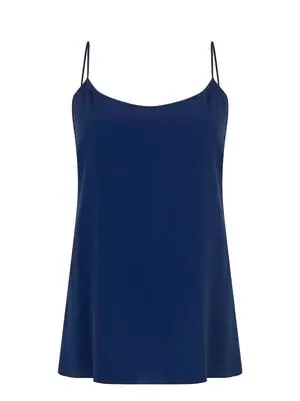 Alberta Ferretti Adjustable Spaghetti Strap Top - Blue