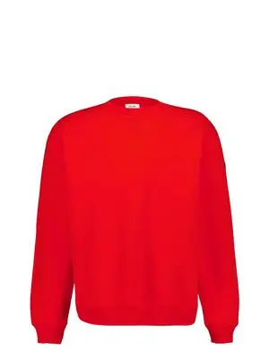 Celine Relaxed Fit Cotton Sweatshirt - Red