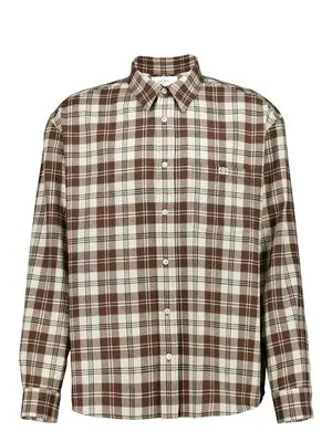 Celine Shirt Relaxed Fit L/s Button Up Checked Wool - Multicolour