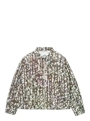 Gramicci Abstract-print Zip Jacket - Grey