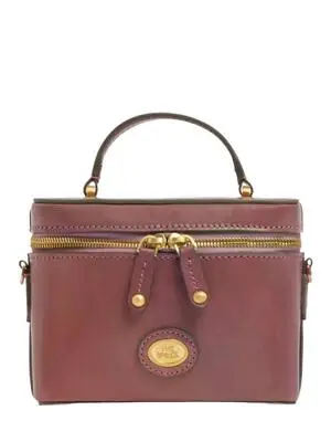 THE BRIDGE Story Mini Leather Bowling Bag - Pink