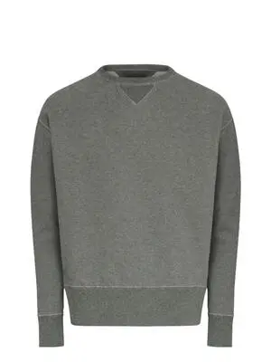 MAISON MARGIELA Round Neck Long-sleeved Sweatshirt - Gray