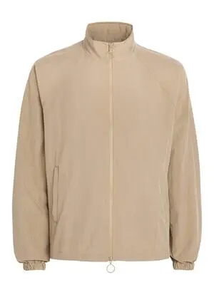PICANTE Crinkled Zip-up Track Jacket - Brown