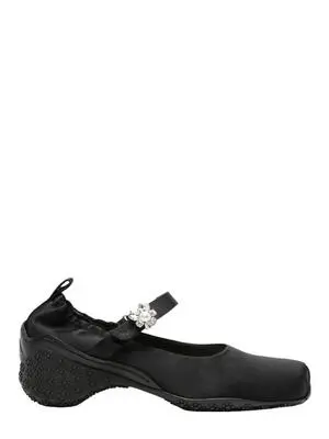 Simone Rocha Embellished Ballet Flats - Black