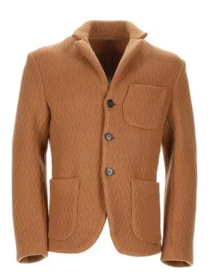 Brian Dales Wool And Cashmere Jacket Made In Italy - Brown