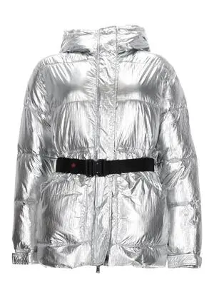CANADIAN CLASSICS Belted Hooded Down Jacket - Silver