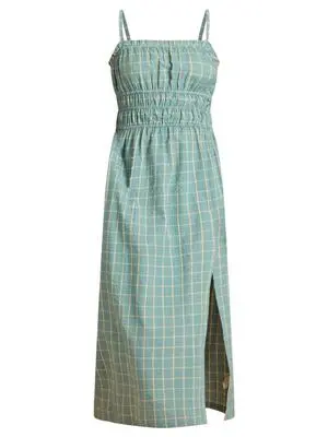 KNOWN SUPPLY Tiered Mermaid Dress - Blue