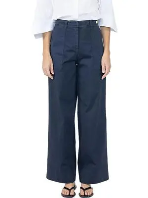 CALLAS MILANO Sailor Wide Leg Pants - Navy