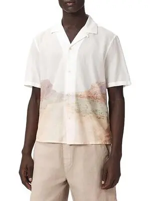 ALLSAINTS Monument Landscape Graphic Shirt - Tern White
