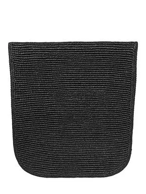 THE ROW Lori Raffia Tote Bag - Black